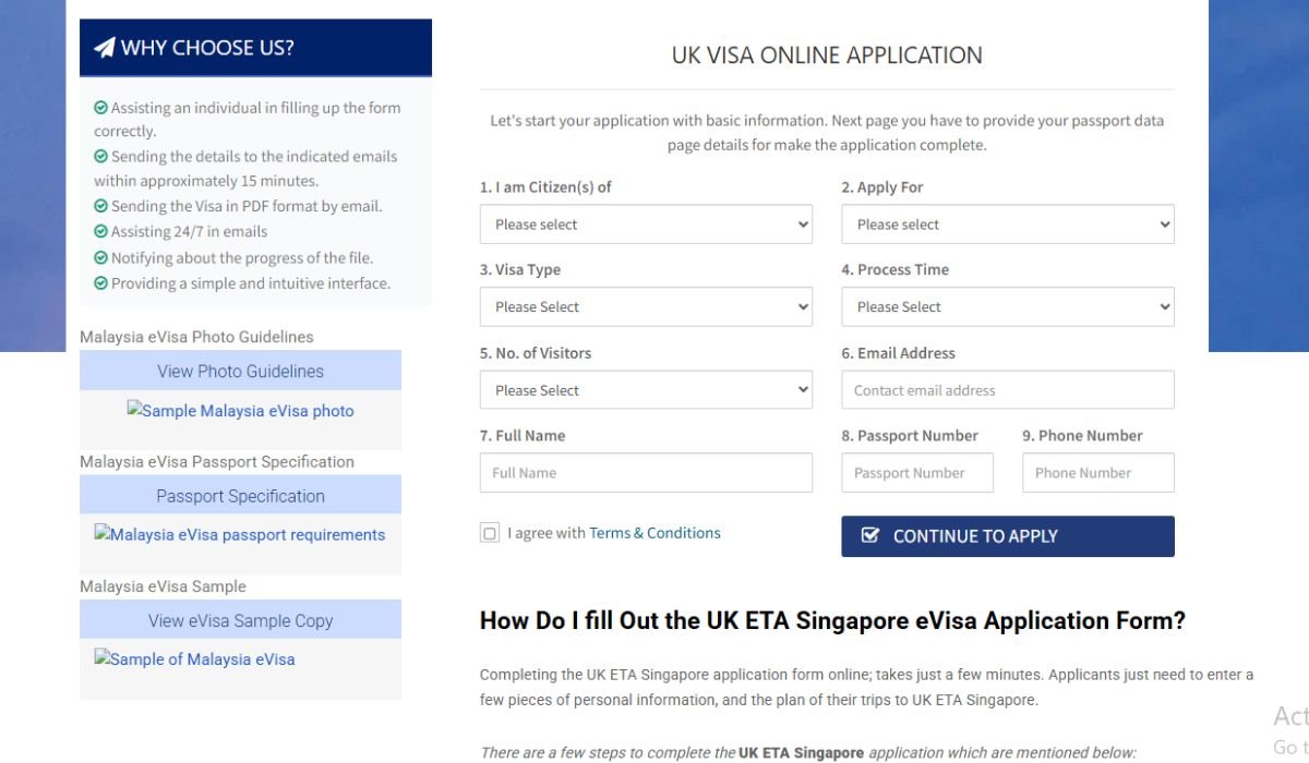 ETA UK Visa Application Status Check for Singaporean Travellers